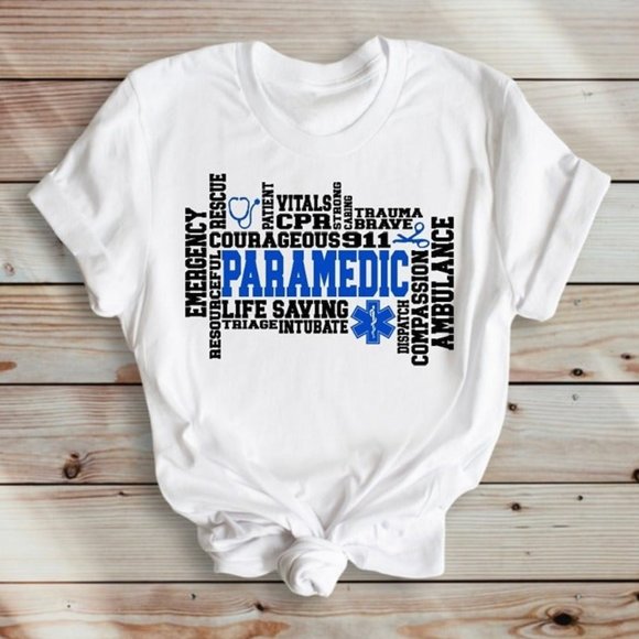 Tops | Paramedic Shirt Emt Shirt Ambulance Attendant Tshirt Medical ...
